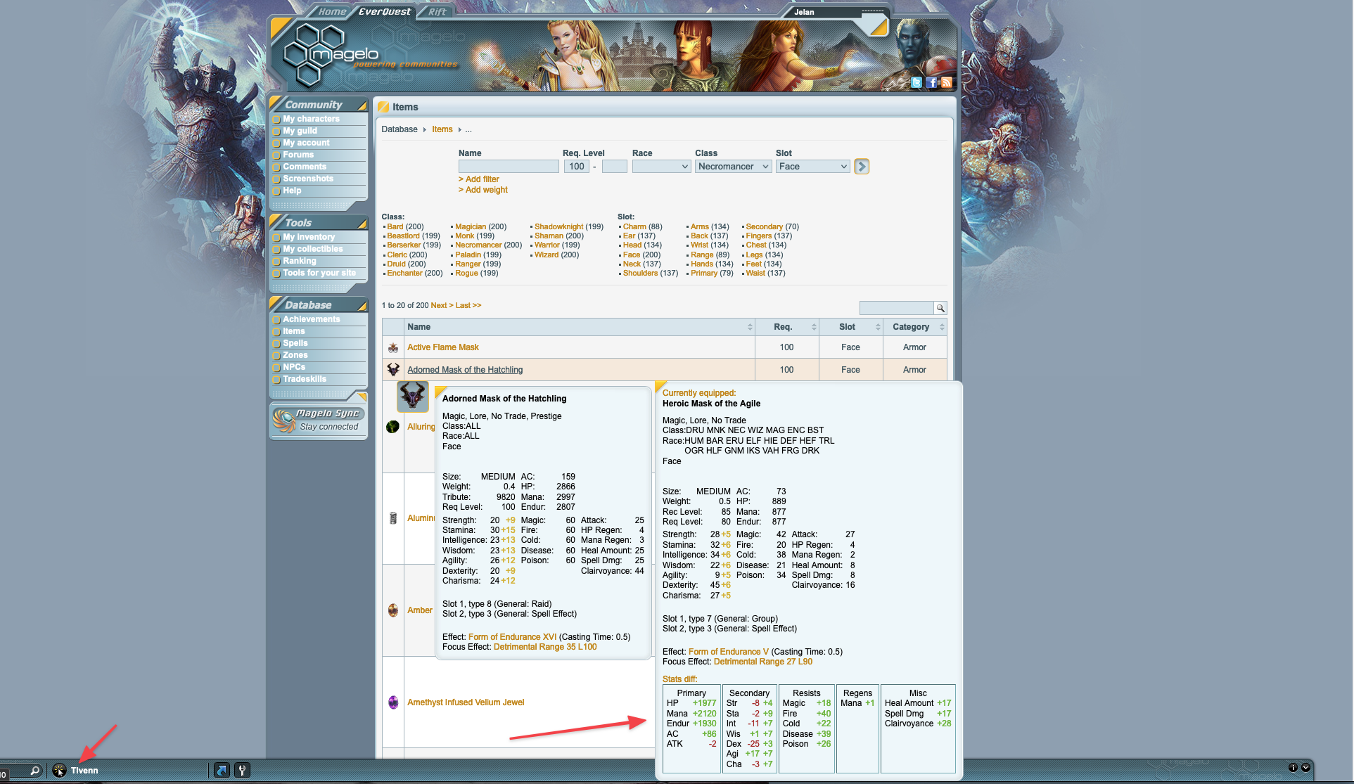 How to see raw item stats to compare items? (how to see item without ...